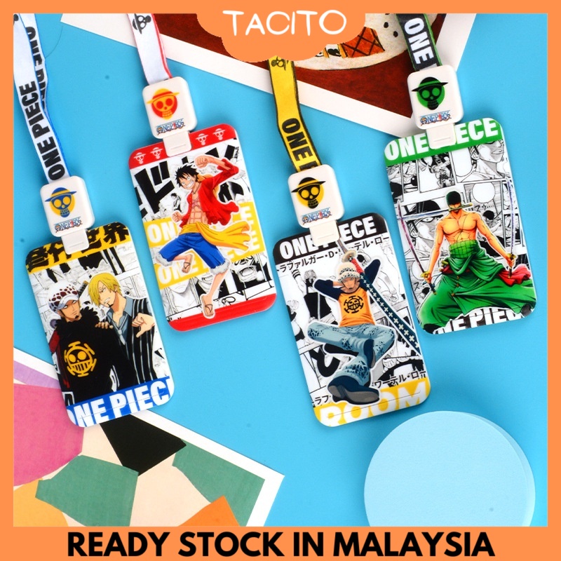 One Piece Lanyard Card Holder Luffy Sanji Roronoa Zoro D. Water Law ...