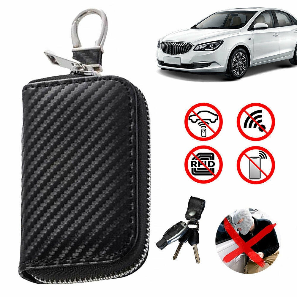 RFID Blocking Card Holder Car Key Signal Blocker Faraday Cage Fob Pouch ...