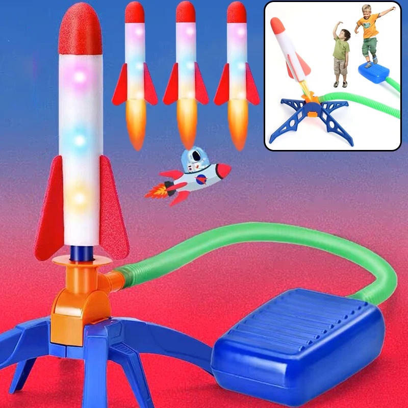 LED Skyrocket Flying Blaster Rocket Launcher Children Flash Rocket ...