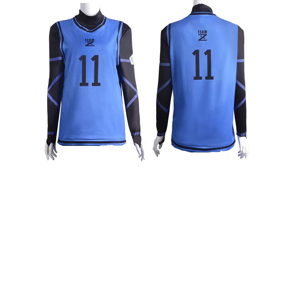 Anime Manga BLUE LOCK Isagi Yoichi Bachira Meguru Reo Mikage Jersey ...