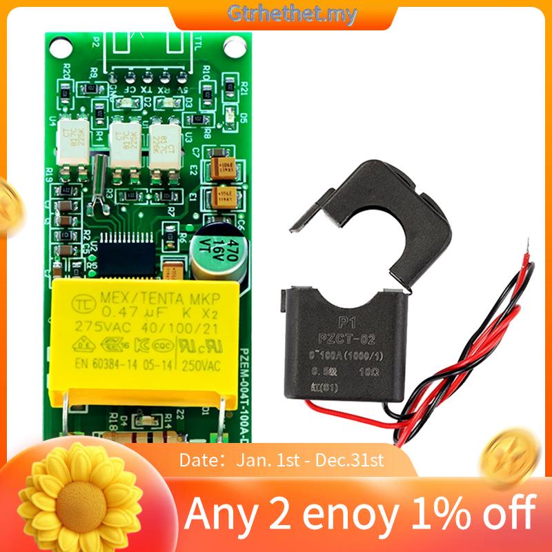 Replacement Accessories 100A PZEM 004T 3.0 Version Wattmeter+Open CT ...