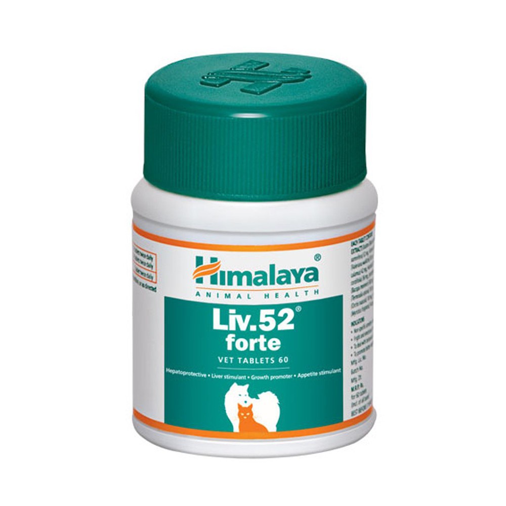 HIMALAYA Liv.52 Forte VET Tablets 60 (Cats, Dogs) (Liver stimulant ...