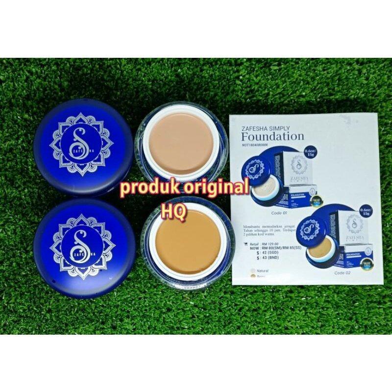 Zafesha foundation 15g original dri hq foundation zafesha krim jeragat ...