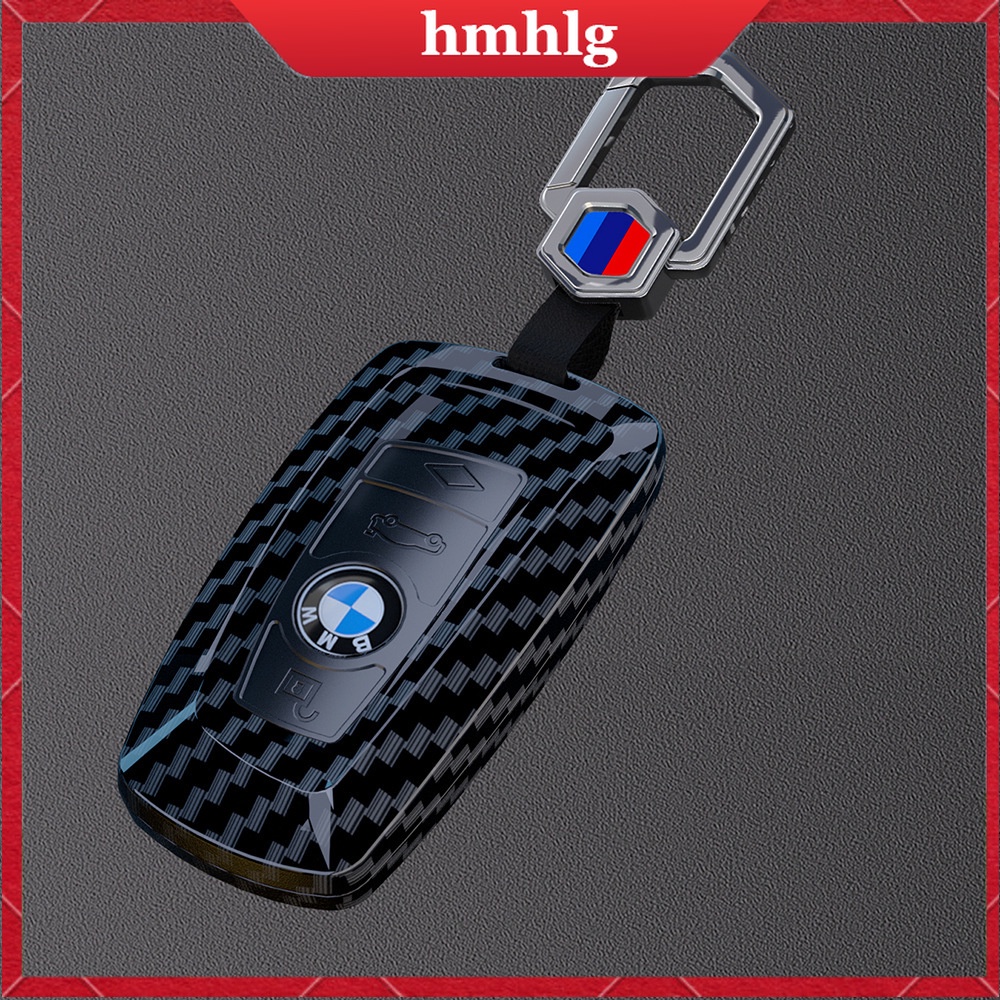 Carbon Fiber Car Remote Key Case Cover Shell Fob For BMW F10 F20 F30 ...