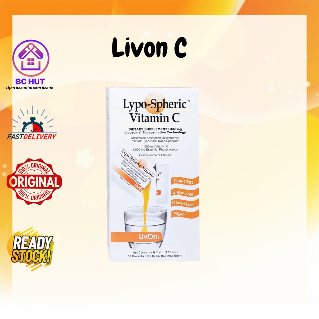 [BC_HUT] Liposomal Vitamin C Lypo-Spheric Premium Quality by LivOn Labs ...