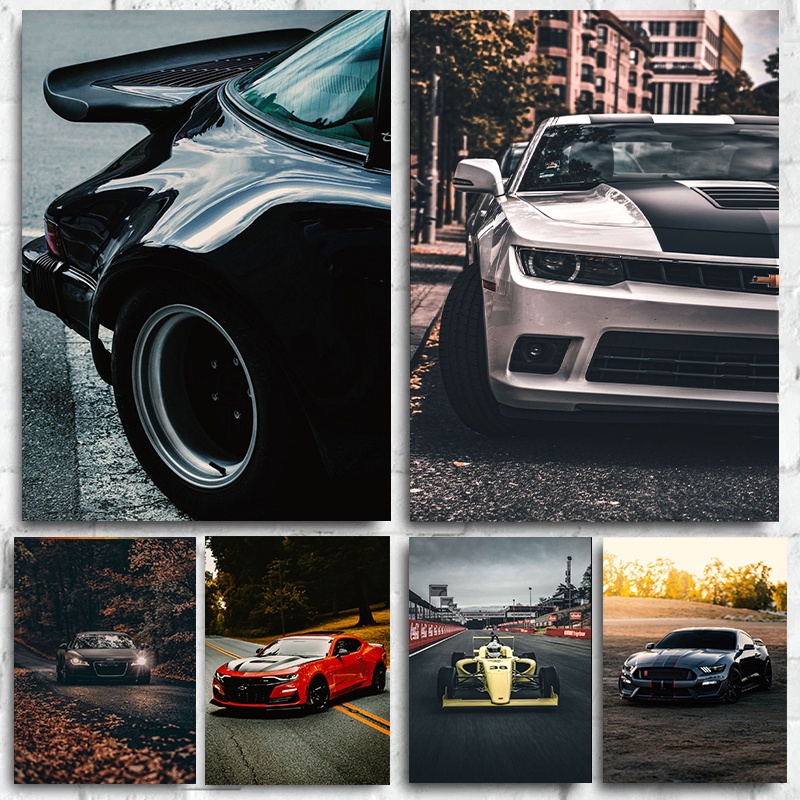 Modern Luxury Super Sports Car Audi Poster Living Decoration Bedroom ...