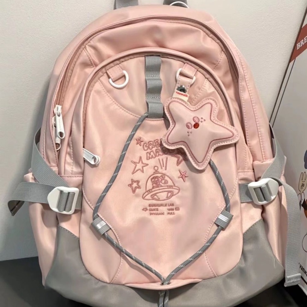 Y2k school bag Korean Style Large Capacity travel Backpack aesthetic ...