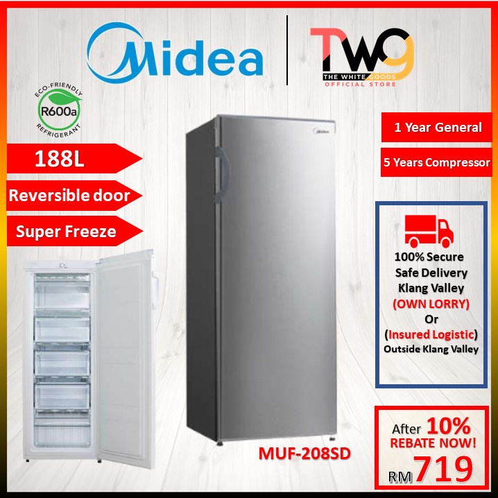 [FAST SHIPPING] Midea / Pensonic 135L / 188L Upright Freezer ...