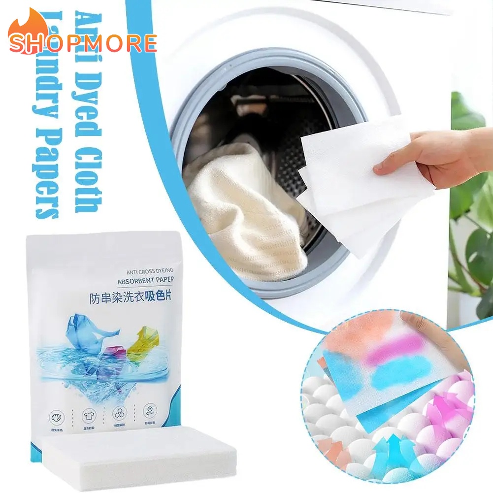 Laundry Tablets Anti-Staining Clothes Sheets Anti Dyed Cloth Laundry ...