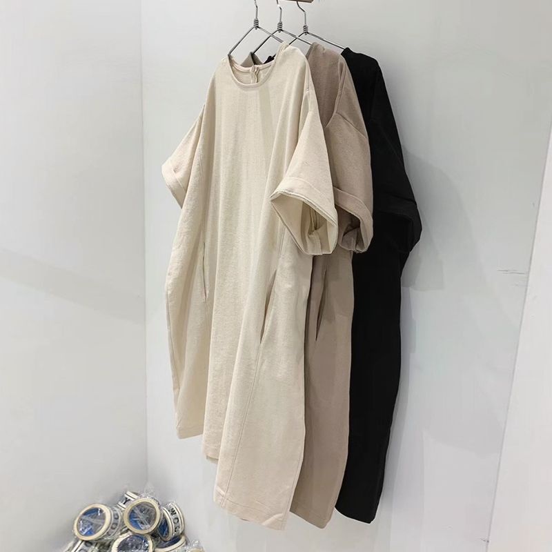 40-100kg dress胖MM特大码300斤慵懒风中长款短袖连衣裙女夏季韩版宽松遮肉裙子2M-5xl girl fat overszie pulssize | Shopee Malaysia