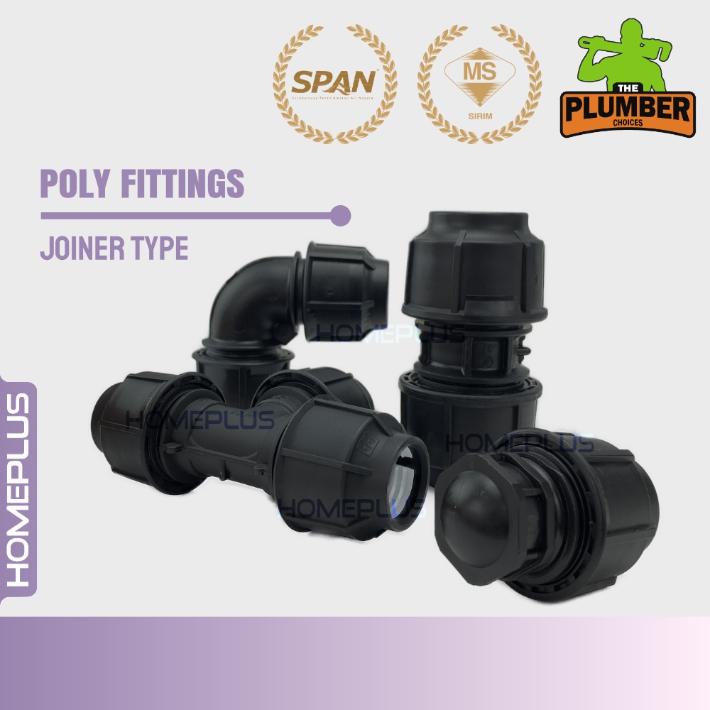 Homeplus HDPE PP Sirim Span Joiner Type Poly Fittings Pipe Connector ...