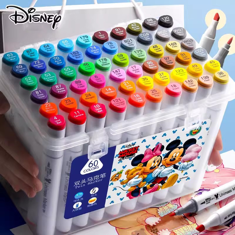 Disney Mickey Highlighter Color Pen Double-Headed Color Marker Water ...