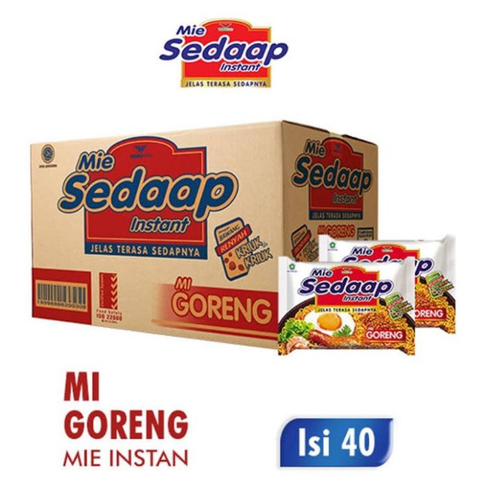 Sedaap Noodles Fried Instant Noodles 1 Box 40 Pcs | Shopee Malaysia
