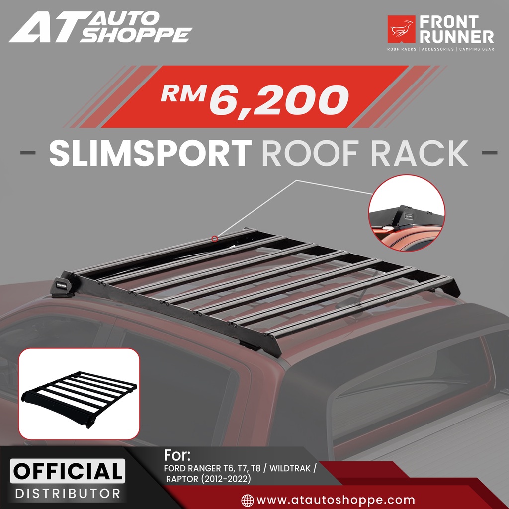 FRONT RUNNER FORD RANGER T6 / WILDTRAK / RAPTOR (2012-2022) SLIMSPORT ...