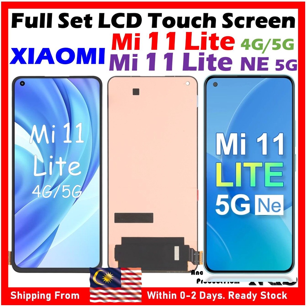 ORI NGS Brand AMOLED Full Set LCD Touch Screen Compatible For XIAOMI Mi 11 Lite 4G-5G / Xiaomi ...