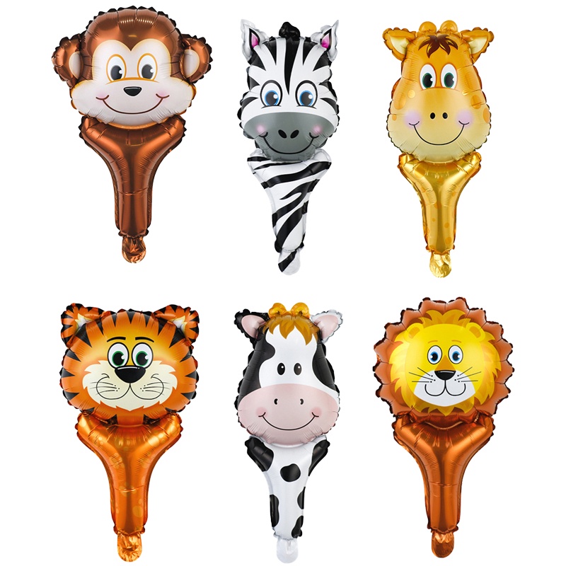 Mini Animal Foil Balloons Safari Jungle Party Decorations Supplies ...