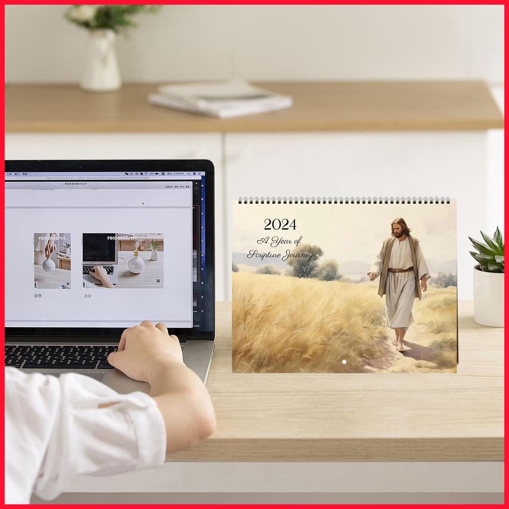 2024 Jesus Calendar 11x8.5inch Bible Verses Scripture Wall Art Calendar ...