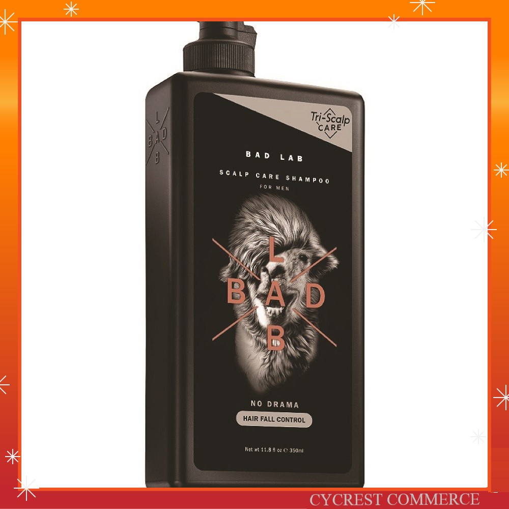 Bad Lab No Drama Hair Fall Control Scalp Care Shampoo (350ml) - Syampu ...