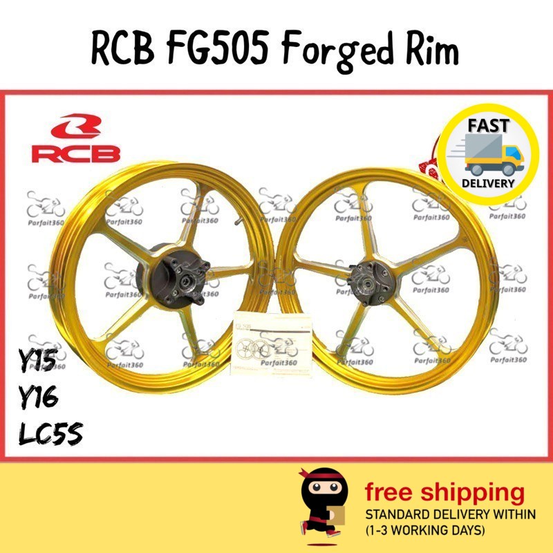 ( 185/250X17 ) Y15ZR / Y16ZR / LC135 5S RCB FORGED FG505 RIM Bangsawan ...