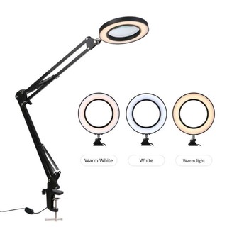 OEM Desk Lamp USB Powered with Magnifying Glass Lampu membaca dengan ...