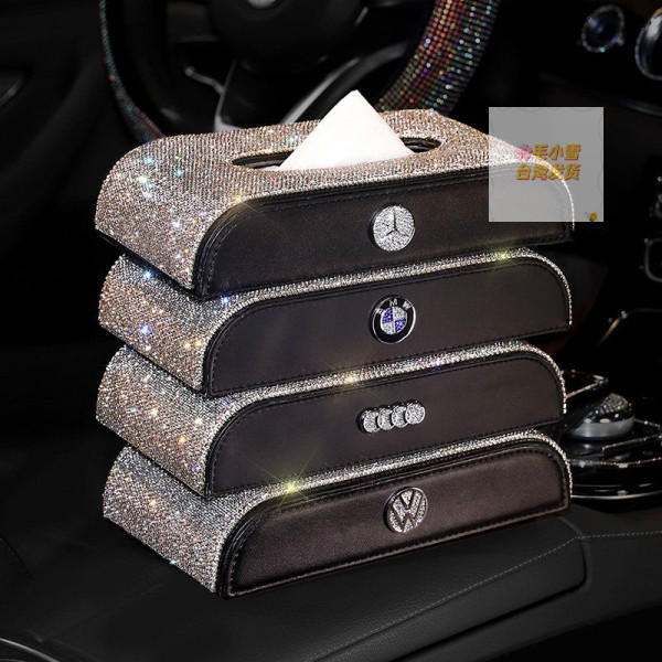 Xiaoxue の Car Premium Product Diamond-Studded Tissue Box Suitable For ...