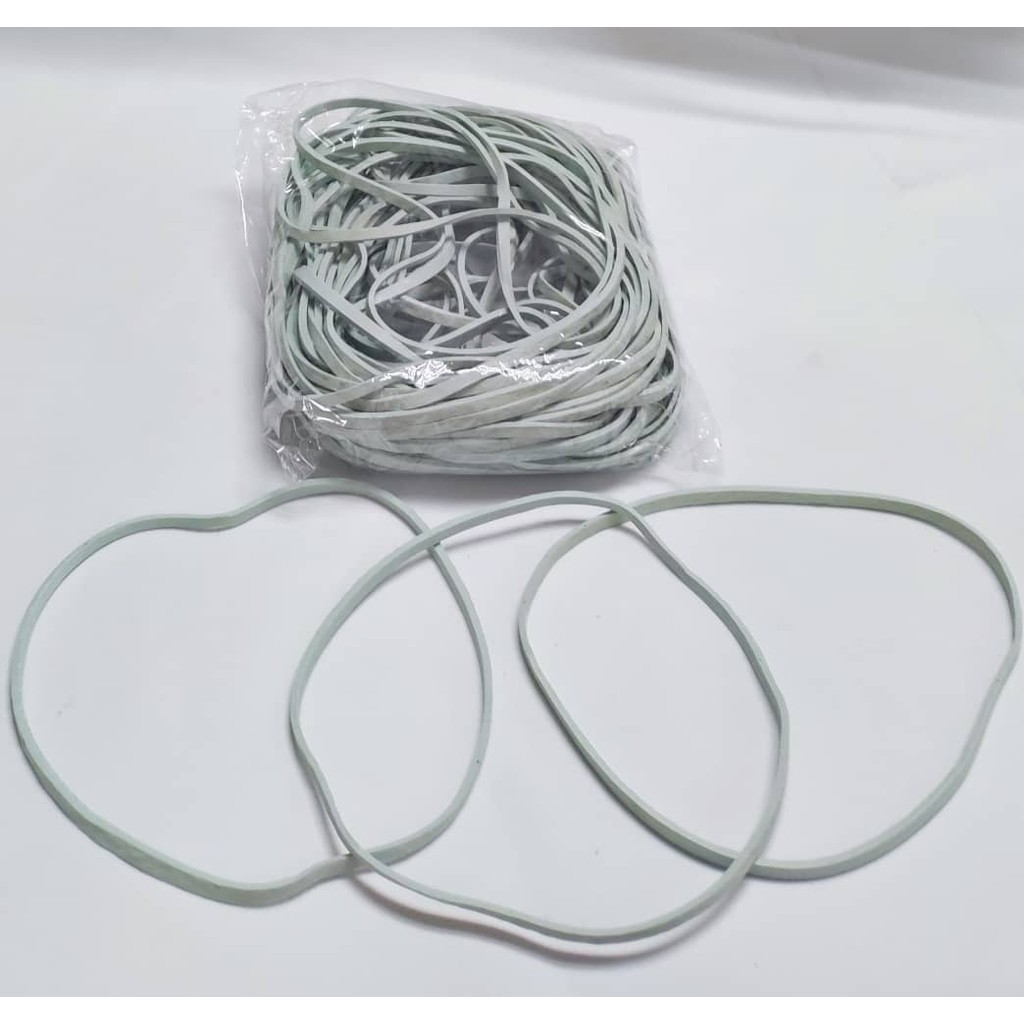 (200gm / Pkt) - Posmen Rubber Band 15" (White) / Gelang Getah 15 ...