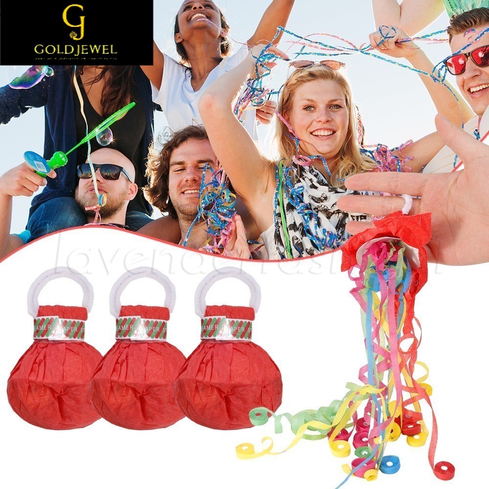[MJ] Party Popper Hand Throw Streamer / Party Paper Cracker Poppers ...