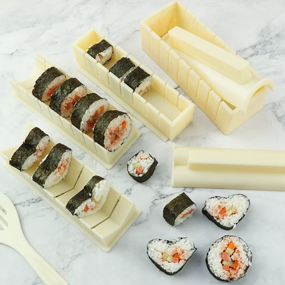 Sushi Mold Tool 3 Pieces Suit Sushi Press Maker Mold Seaweed Kimbap ...