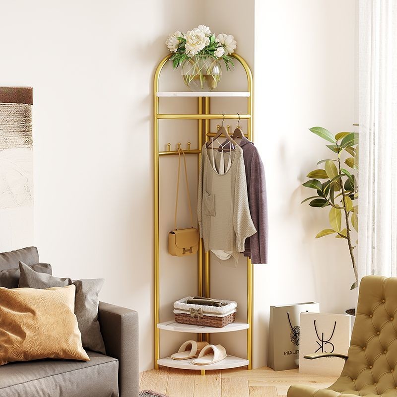 Simple Corner Coat Rack Multifunctional Drying Rack Corner Indoor ...