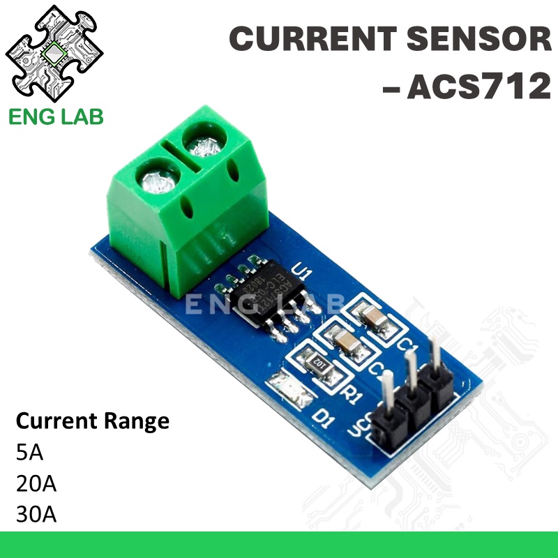Englab★acs712 Current Sensor Module Measurement 5a 20a 30a Range Acs712elc Current Monitor