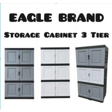 Storage Cabinet 3 Tier / Plastic Cabinet / kitchen cabinet/Almari ...