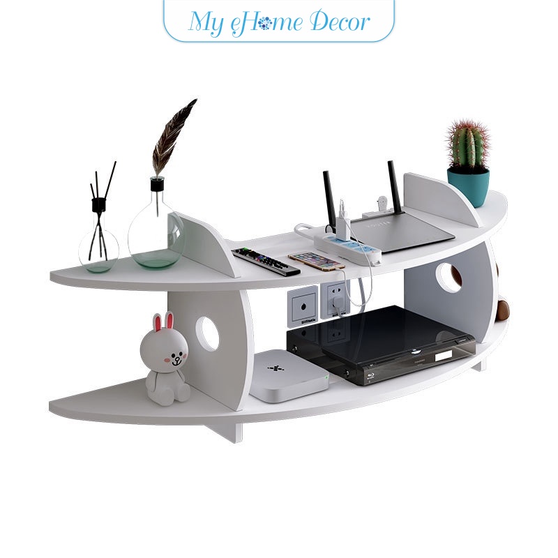 Living room wall rack tv box storage rack multi compartment wall ...