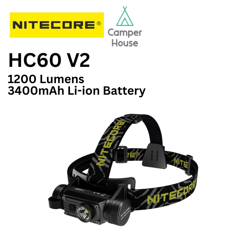 [Ready Stock] Nitecore HC60 V2 OSRAM P9 LED 1200 Lumens Headlamp with ...