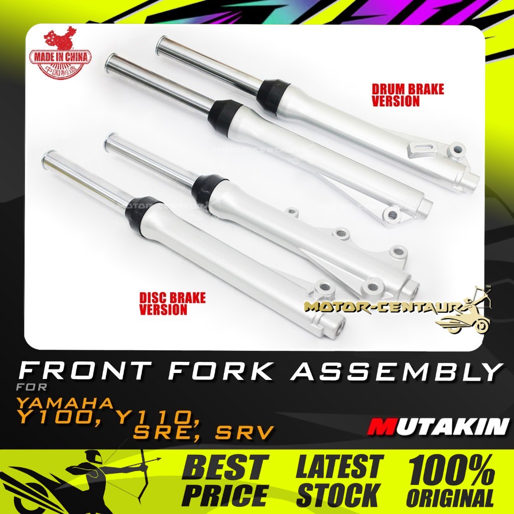 MUTAKIN FRONT FORK DAMPER COMP ASSY YAMAHA Y100, SRV, SRE (DRUM), Y110 ...
