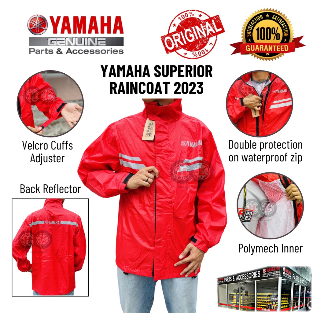 Yamaha Raincoat Motorcycle Waterproof Superior 2023 Original (Baju ...
