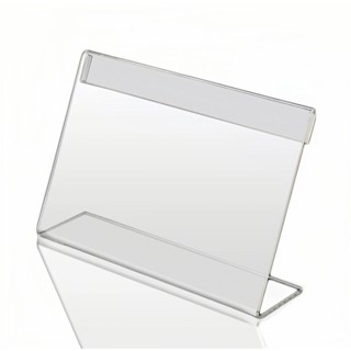Acrylic Sign Holder Clear Plastic Table Top Name Card Price Tag Lable ...