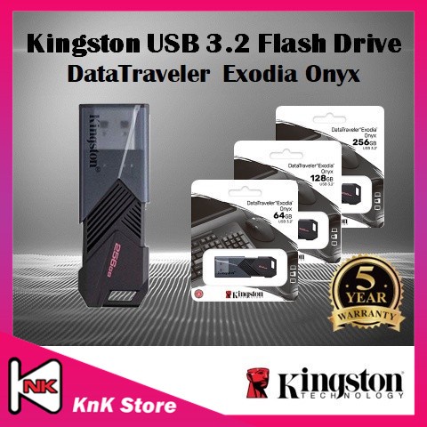 Kingston DataTraveler Exodia Onyx USB 3.2 GEN 1 Flash Drive Thumb Drive ...
