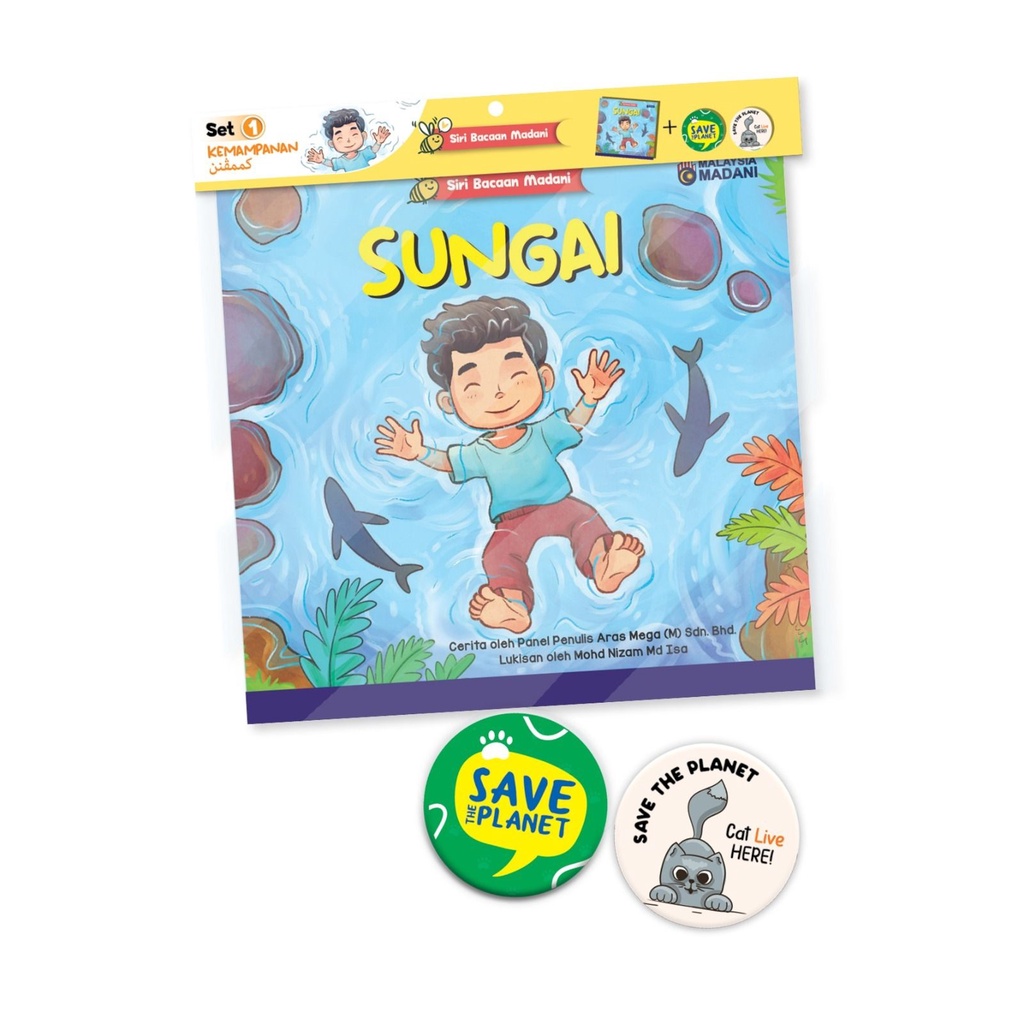 SUNGAI + FREE BUTTON BAGDE (SIRI BUKU MADANI) | Shopee Malaysia