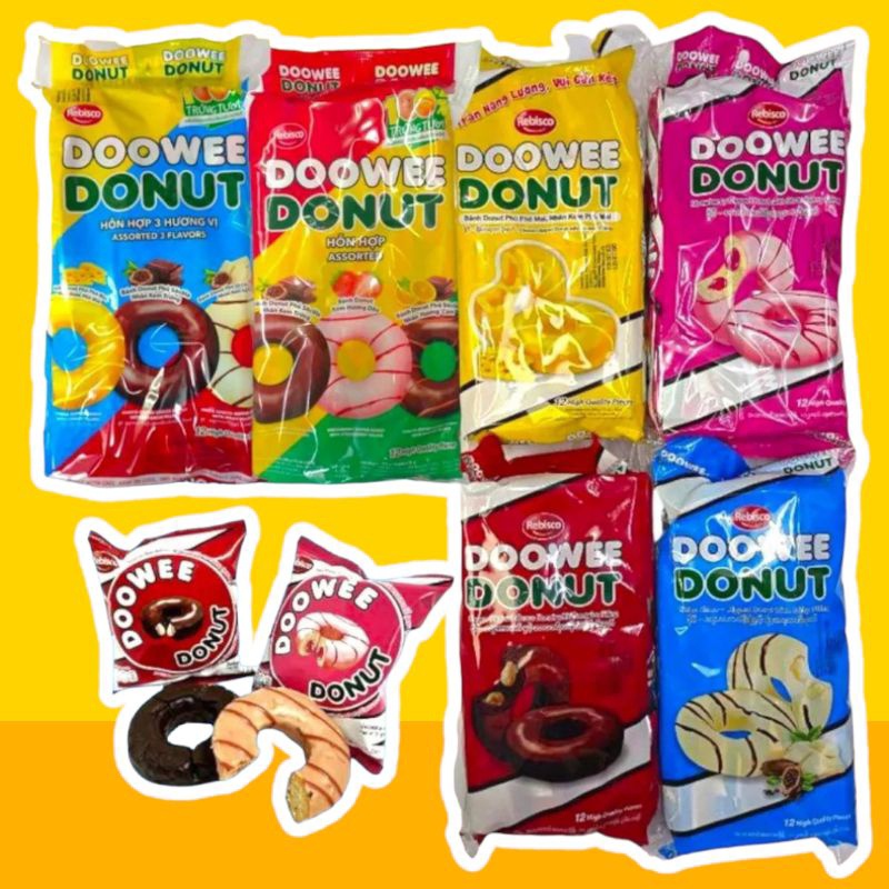 HALAL Doowee Donut Viral Sedap Donut Lembut Ada Cream Dowee Donut Cake ...