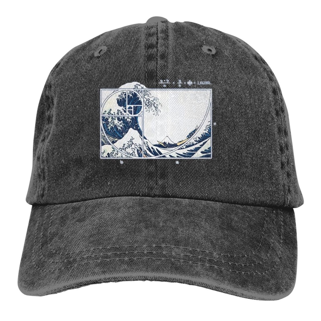 New Fashion The Great Fibonacci Wave Adjustable Caps Couple Version ...