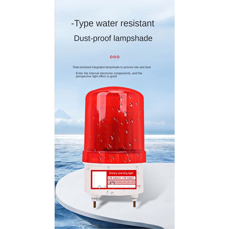 Rotary strobe warning light LED Warning light Machine fire alarm Small ...