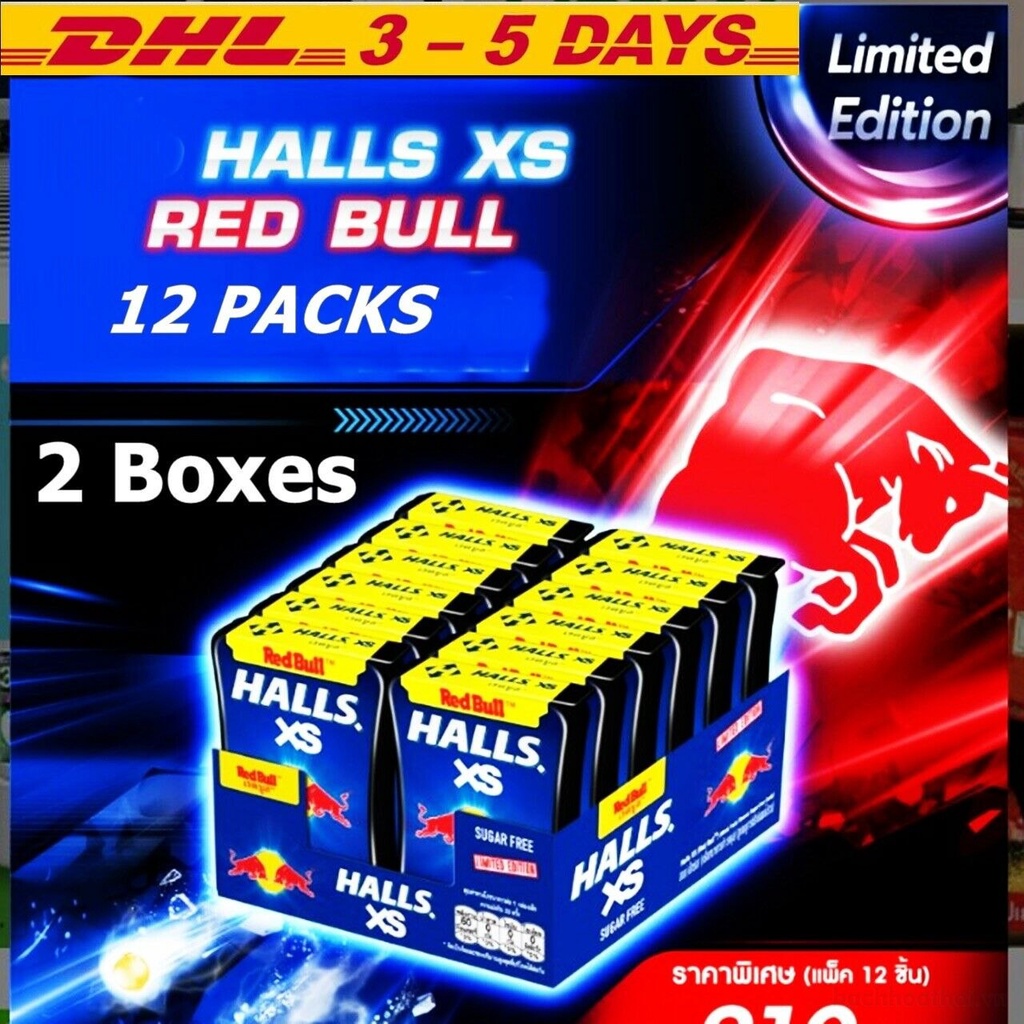 Halls XS mouth freshener with Thai Red Bull flavor | Shopee Malaysia