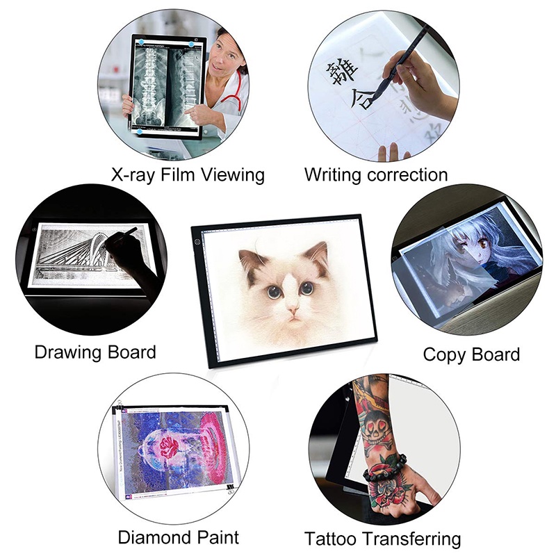 A4/A3/A2 Drawing tablet wacom Digital Graphic Tablet LED Diamond ...