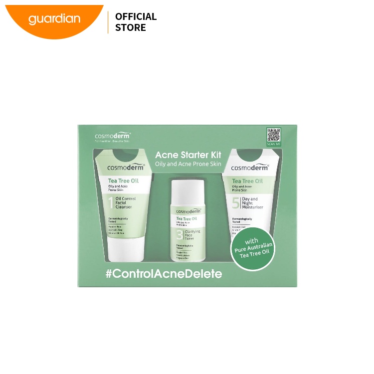 Cosmoderm Tea Tree Oil Acne Starter Kit | Shopee Malaysia