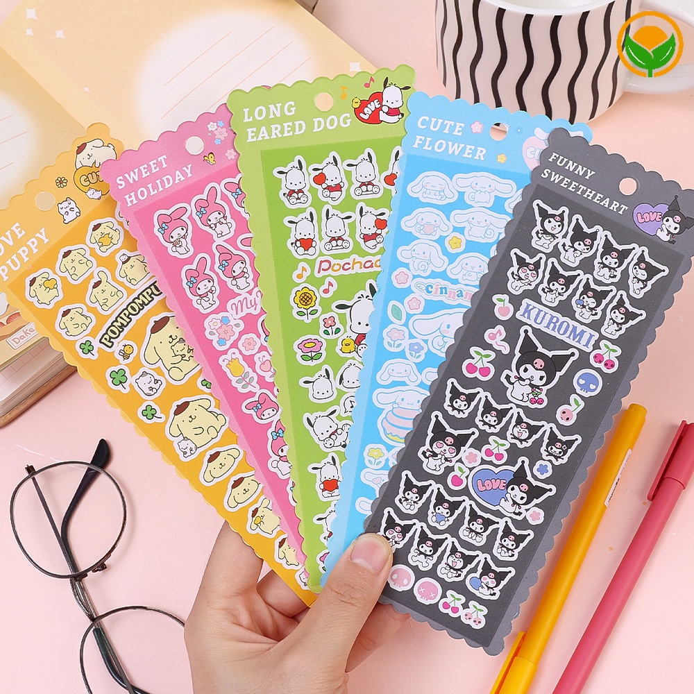 Korean Version Kawaii Kuromi Stationery Decoration Sticker/ Sanrio Self ...