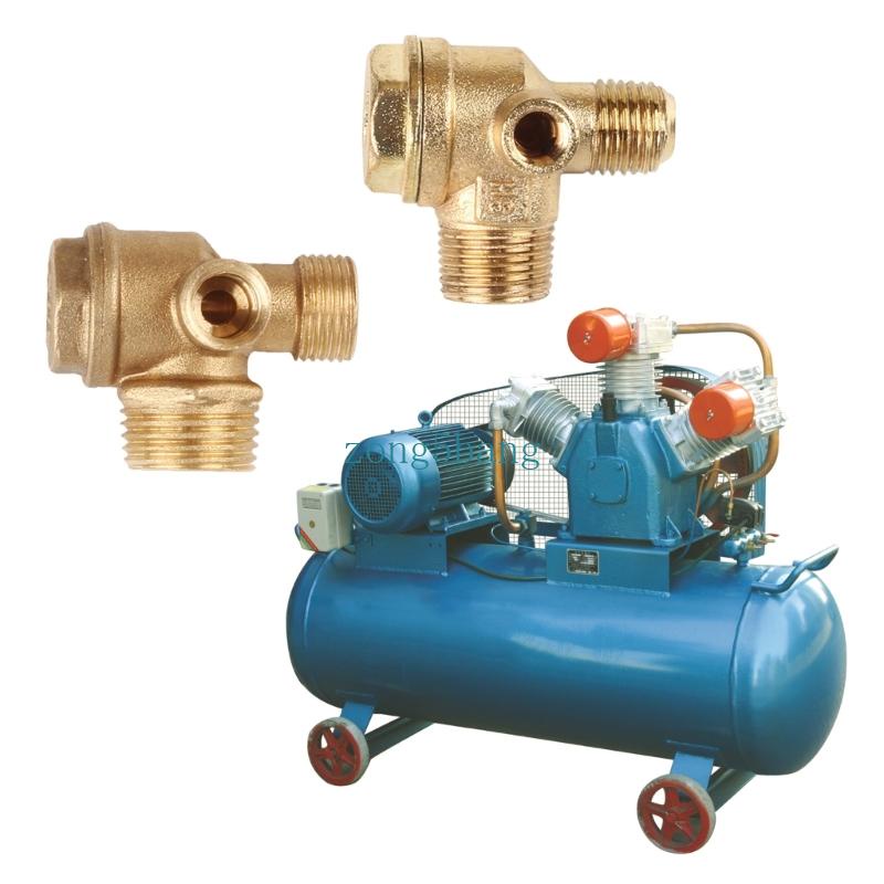 Zone Air Compressor 3Port Threaded Check Valve Connector Tool Male ...