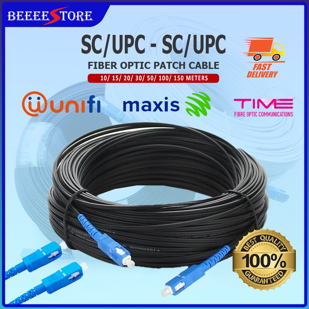 SC/UPC SC/UPC Jumper FTTH In / Outdoor Drop Patch Cord 👍SC TO SC FIBER ...