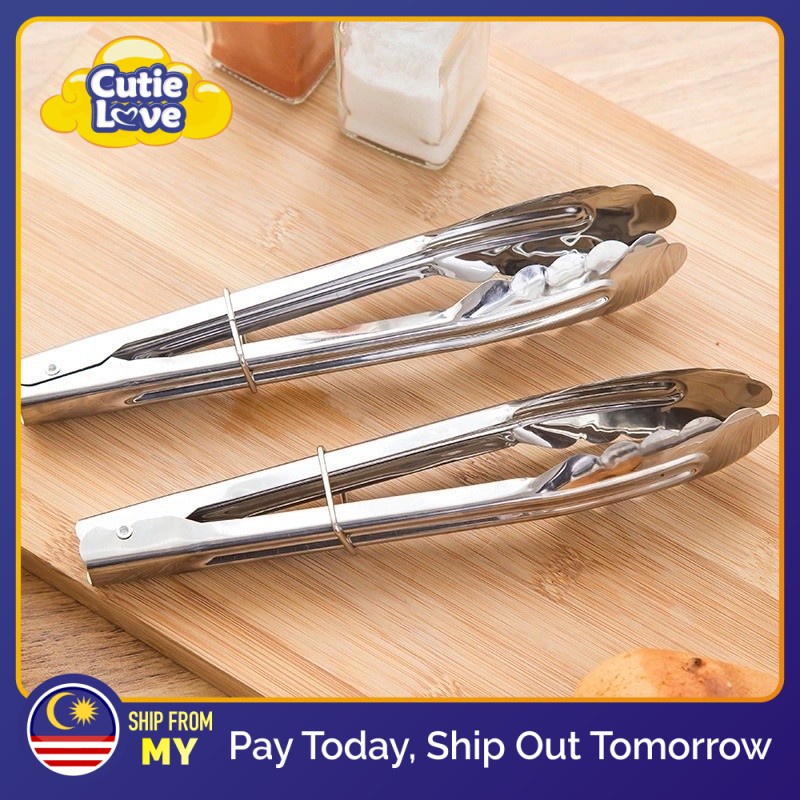 Stainless Steel Tongs Food Serving Utensil Tong Barbecue Cooking Tong ...
