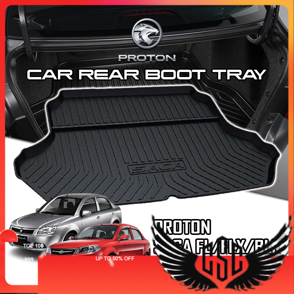 Proton Saga FL/FLX /BLM High Quality Car Rear Trunk Cargo Boot Tray ...