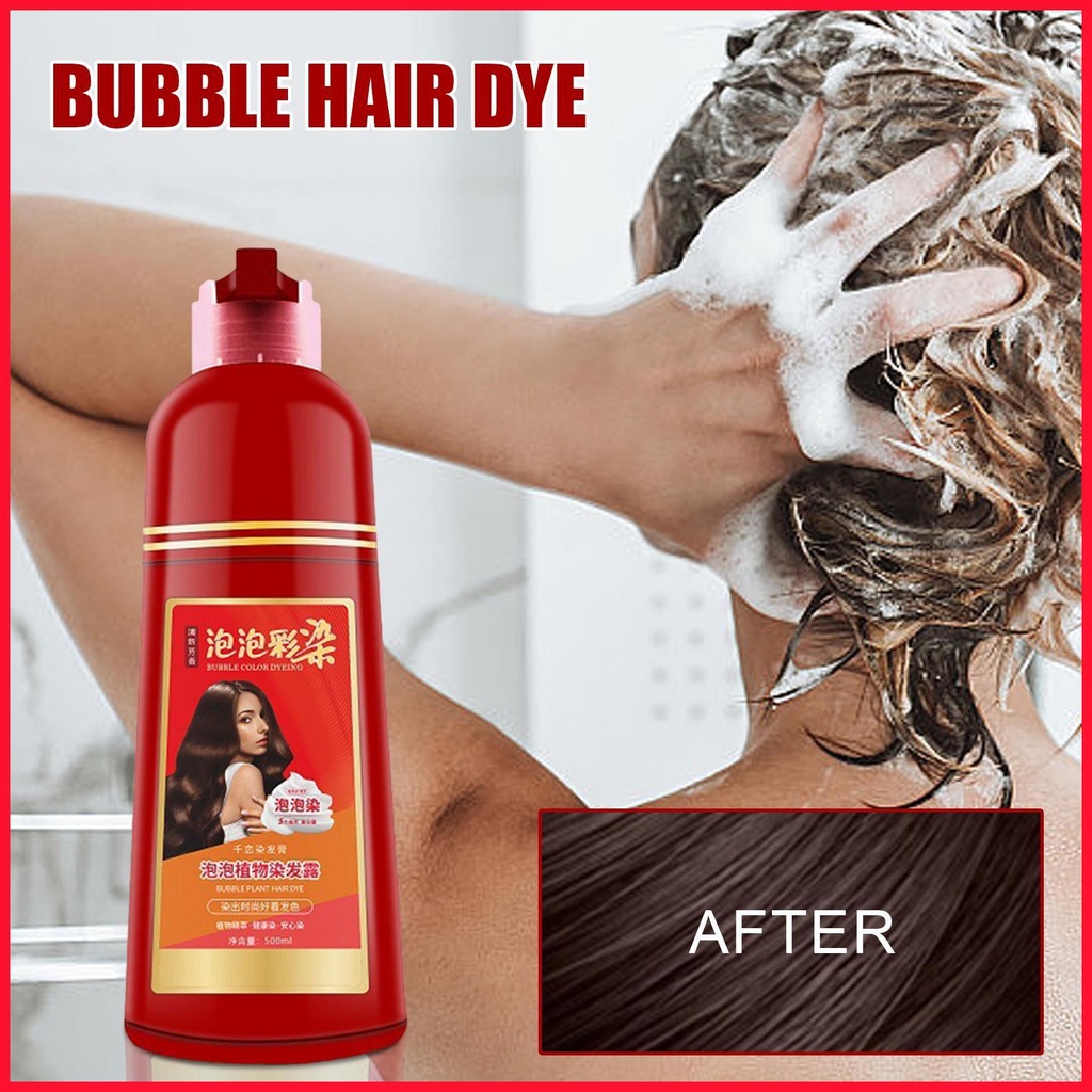 Hair Dye Shampoo For Women Hair Coloring Shampoo 500ml Bubble Hair ...